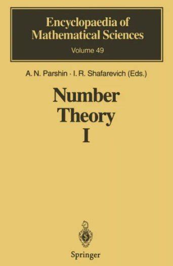 Number Theory I Fundamental Problems Ideas And Theories Softarchive
