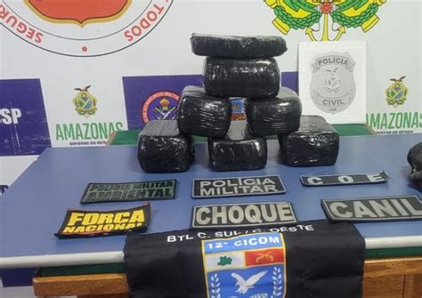 Drogas avaliadas em R 700 mil são apreendidas em barco em Coari