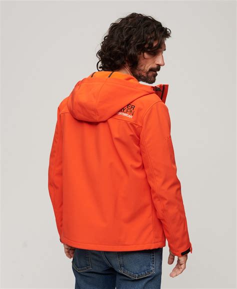 Orange Vif Veste Soft Shell à Capuche Pour Homme Superdry Fr