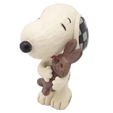 Peanuts Jim Shore ミニフィギュア Snoopy Chocolate Bunny フィギュア ミニ ジムショア インテリア