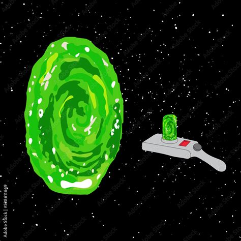 Portal In Space To Other Universes With An Intergalactic Gun On