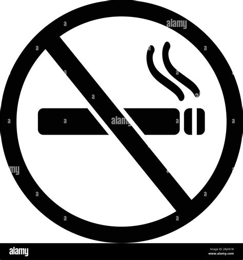 No Smoking Icon Stock Vector Image Art Alamy