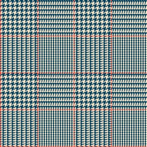 Glen Check Blue Checkered Seamless Pattern Stock Vector Illustration Of British Glen 159621975