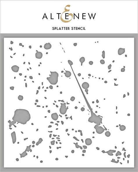 Splatter Stencil Altenew