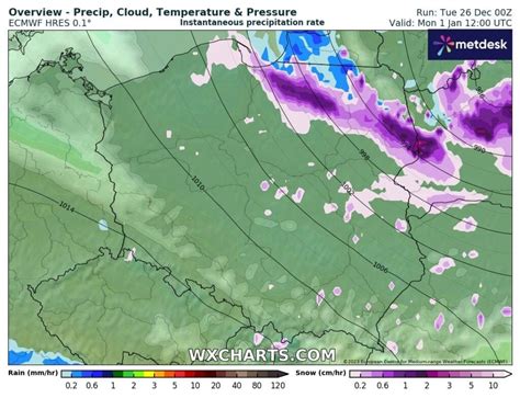 Pogoda na Sylwestra i Nowy Rok Załamanie pogody Wichury z wiatrem ponad km h mogą