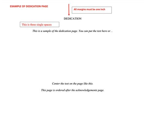 How To Write A Dedication For A Thesis Or Dissertation