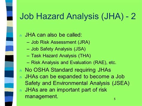 Job Safety Analysis Jsa Jsajha Purposebasic 58 Off