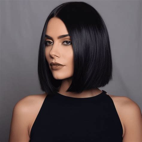 Midnight Black Sleek Bob Bob Haircut Black Hair Bob Hairstyles Hair