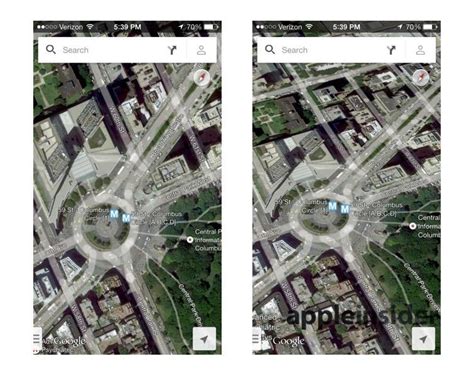 Apple S IOS D Maps Leave Google Earth Nokia Maps D Looking Old Fashioned
