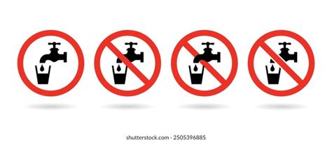 16052 Agua No Potable Sign Stock Vectors And Vector Art Shutterstock