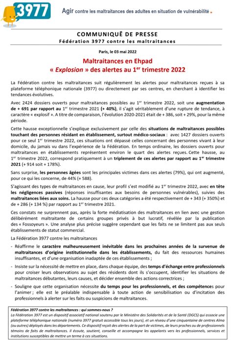Maltraitance En EHPAD Explosion Des Alertes DromAlma