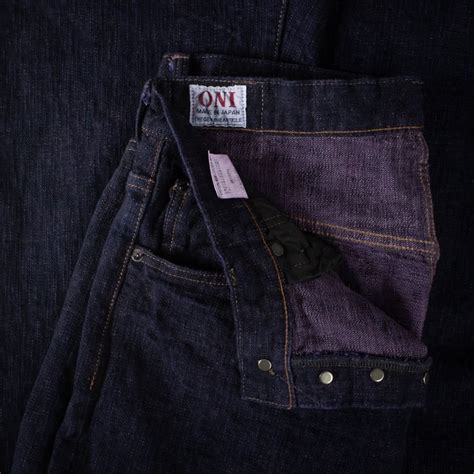 Oni Denim 277 17oz Just Right Straight Bumpy Denim Murasaki