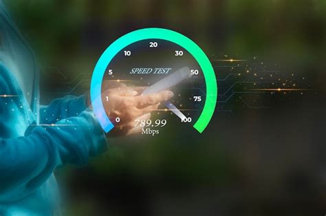Premium Photo Fast Internet Connection Speedtest Network Bandwidth