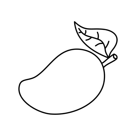 Premium Vector Coloring Mango Cartoon Vector Illustration Cute Mango