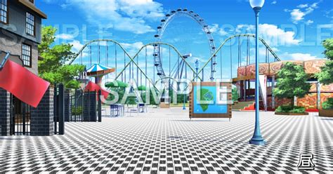 背景素材 特殊編（テーマパーク）追加しました（booth販売） 背景素材屋さんみにくるのイラスト Pixiv
