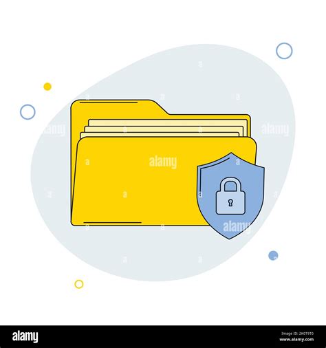 Locked Or Encrypted Document File Folder Flat Vector Icon For Apps And Websites Privacy