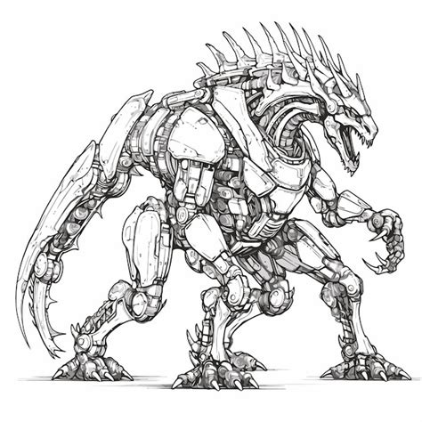 Robotic Dragon Drawing
