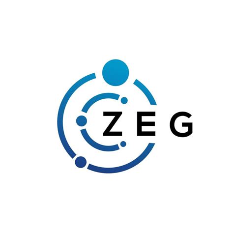 ZEG letter technology logo design on white background. ZEG creative ...