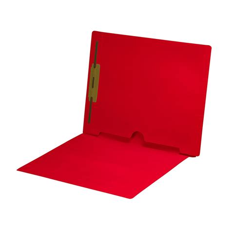11 Pt Red Folders Full Cut End Tab Letter Size Full Back Pocket