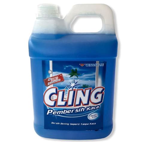 Jual Obat Pembersih Kaca CLING Liter Glass Cleaner CLING Produk Wings Kota Denpasar