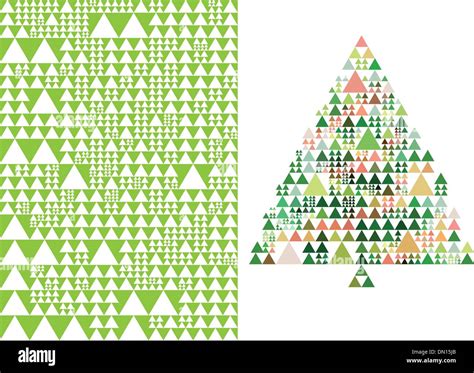 Christmas Tree And Pattern Vector Stock Vector Image And Art Alamy