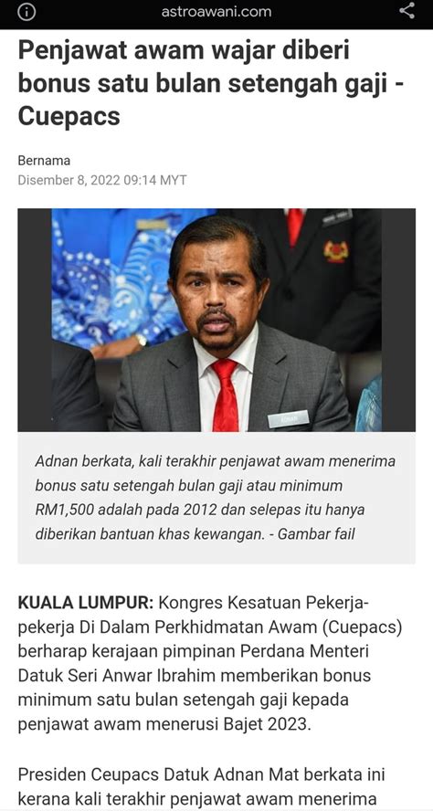 Dok Menagih Simpati Mintak Bonus Banyak Tapi Kerja Tak Buat Kalau