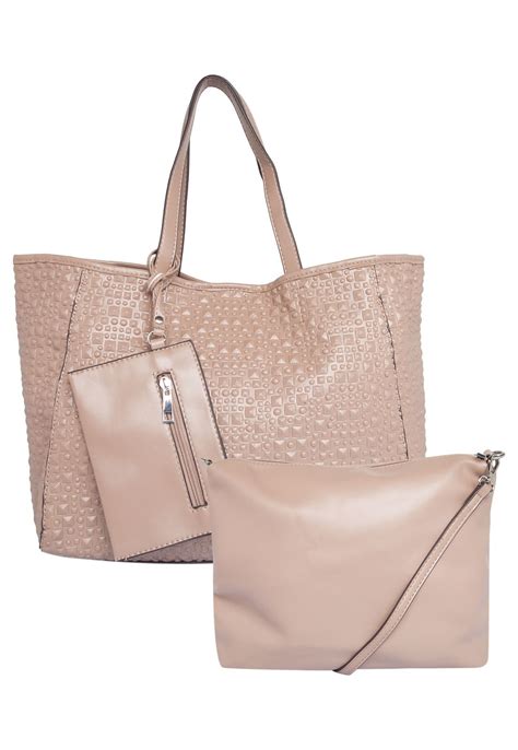 Bolsa Parfois Textura Marrom Compre Agora Dafiti Brasil