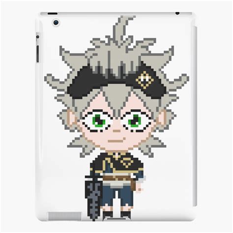 Black Clover Asta Pixel Art Ipad Case And Skin By Dirrajnoswal Redbubble