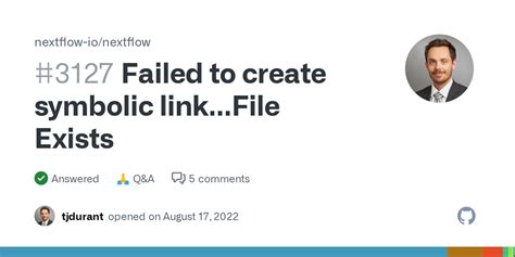 Failed To Create Symbolic Linkfile Exists · Nextflow Io Nextflow