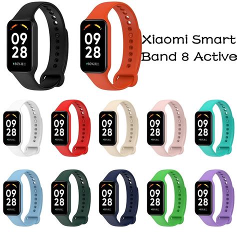 適用於 Xiaomi 手環 8 Active 錶帶 矽膠 替換帶 腕帶 錶帶 多彩 小米手環8 Active 錶帶 蝦皮購物