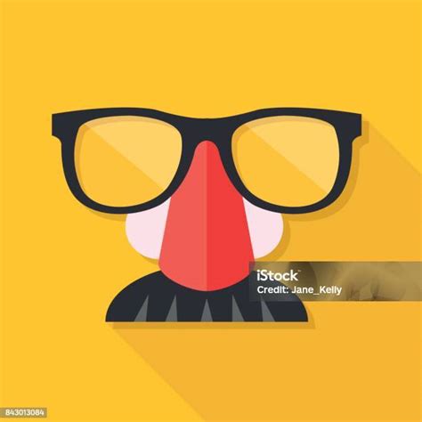 위장 마스크입니다 안경 가짜 코와 콧수염 마스크 벡터 일러스트 레이 션 아이콘에 대한 스톡 벡터 아트 및 기타 이미지 아이콘