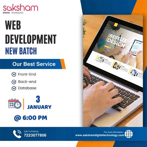 Get An Early Bird Discount On Web Development Training Saksham
