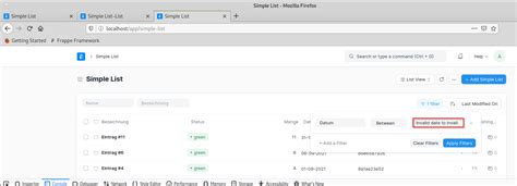 Between Doesnt Work On Indicator Filters · Issue 14409 · Frappe