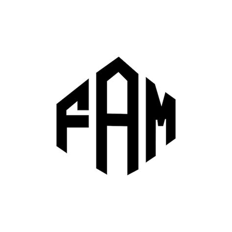 Premium Vector Fam Letter Logo Design With Polygon Shape Fam Polygon