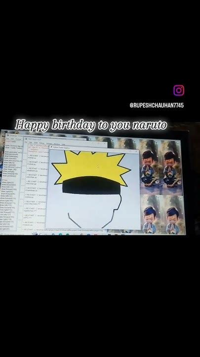 naruto drawing code in python youtube