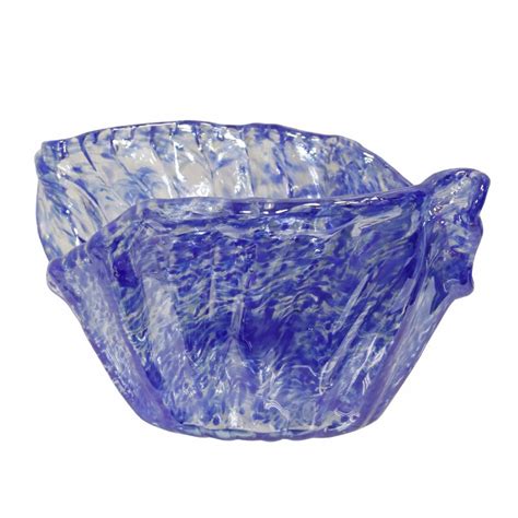 11 Blue And Clear Glass Vase Wilford And Lee Home Accents