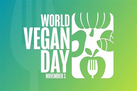 วันมังสวิรัติโลก 1 พฤศจิกายน แนวคิดวันหยุด เทมเพลตสําหรับพื้นหลังแบนเน