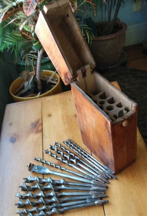 Vintage Antique Woodworking Brace Bit Hand Drill Auger Bits Mixed Lot