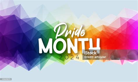 해피 프라이드 달 Lgbtq 일러스트 흰색 배경에 무지개 깃발 색상 기하학적 패턴 6월 사랑은 사랑이다 인권 또는 다양성 개념