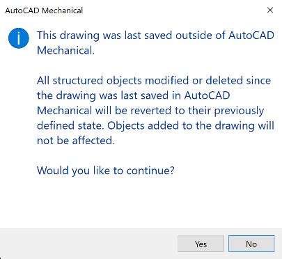 How To Suppress The Dialog This Drawing Was Last Saved Outside Of