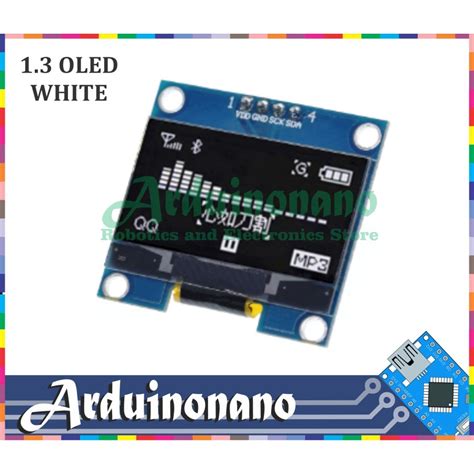 Jual 1 3 OLED Module White Color IIC I2C 128X64 1 3 Inch OLED LCD LED