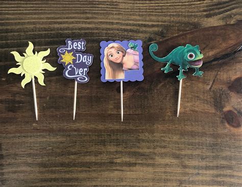 Rapunzel Cupcake Toppers Tangled Cupcake Toppers Tangled Party Decor