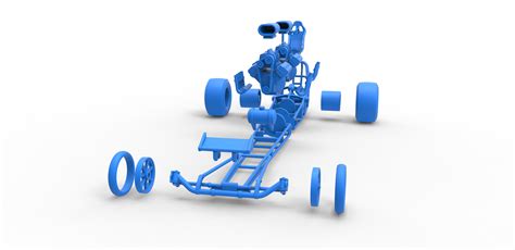 3d File Diecast Front Engine Dragster With 2 V8 Scale 1 25 🏎️ ・3d Print