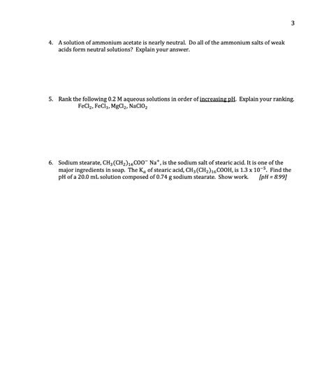 Solved Topics Acid Base Equilibria Part II Weak Bases And Chegg Com