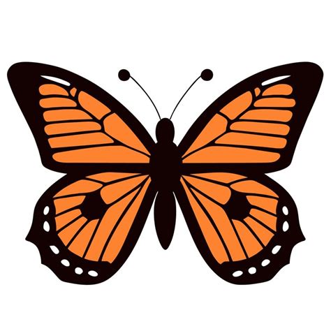 Premium Vector Singular Beauty Monarch Butterfly Design