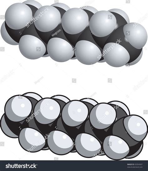 Octane Molecule Stock Vector Royalty Free 65954947 Shutterstock