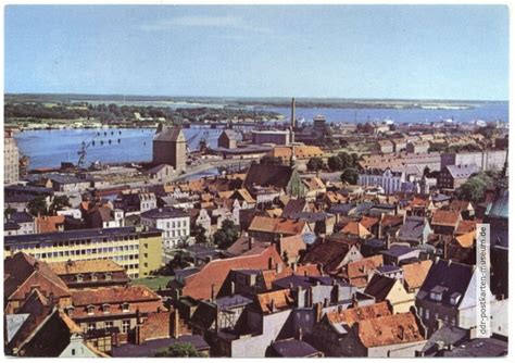 Blick Auf Die Stadt Und Zur Insel Rügen 1979 Ddr Postkarten Museum