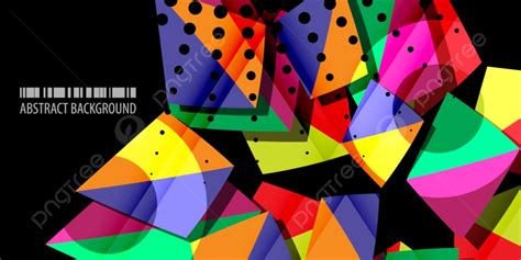 Abstract Colorful Background Graphics Template With Blended Multiple