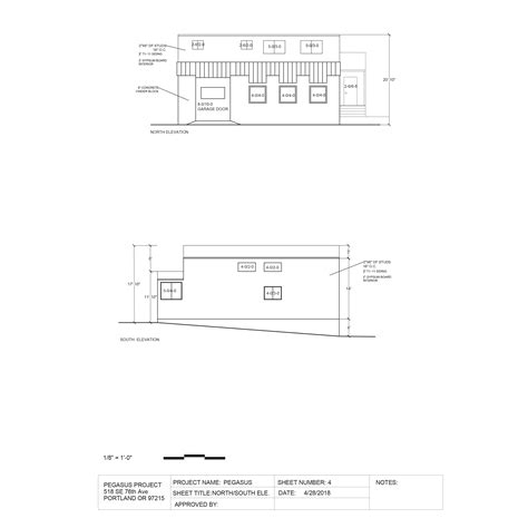 North South Elevations TUSCAN DESIGN BUILD