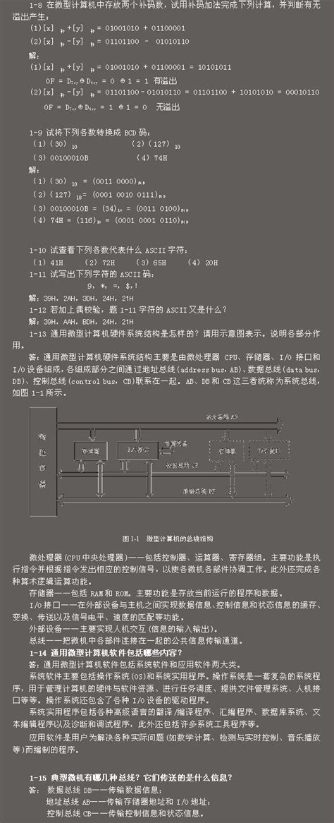 微机原理课后答案吴宁 word文档在线阅读与下载 文档网